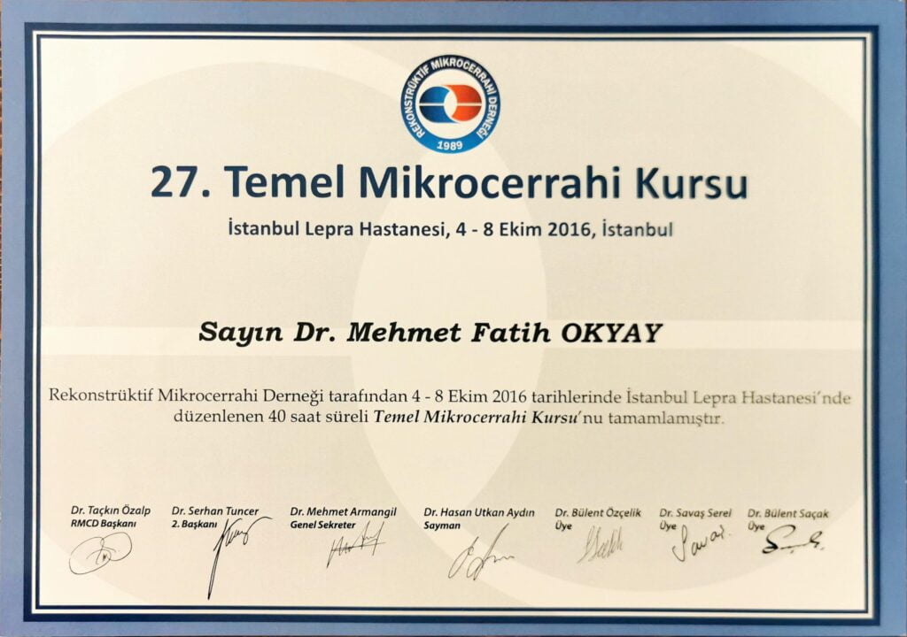 Quality Approvals - Dr. MFO - FFS Surgeon in Turkey